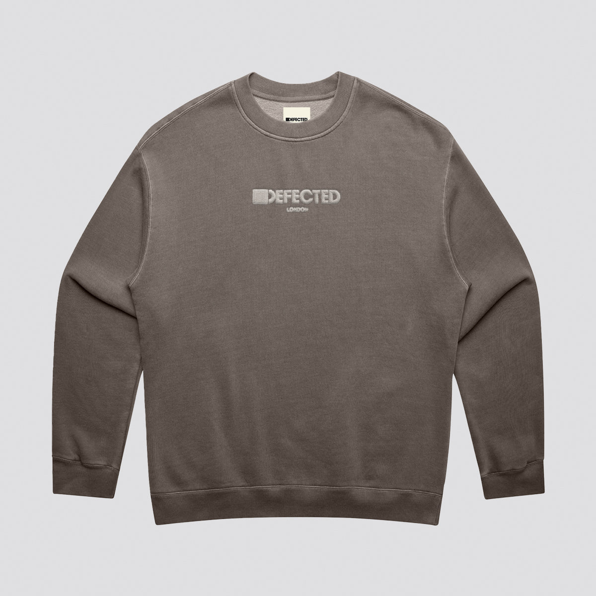 Defected London Embroidered Logo Relaxed Faded Sweatshirt | Defected ...